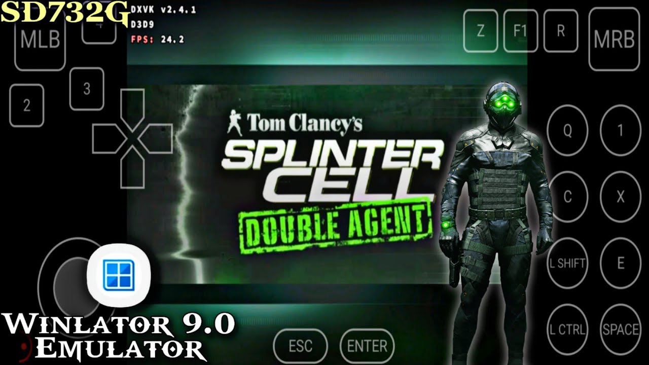 Splinter Cell Double Agent (HD) Gameplay | Winlator (Windows) Emulator ...