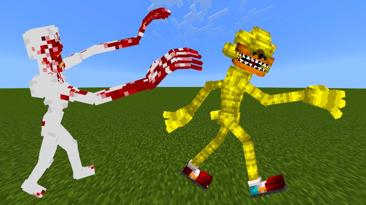 Super Shin Sonic vs SCP 096 Battle in Minecraft Bedrock Edition Addon ...