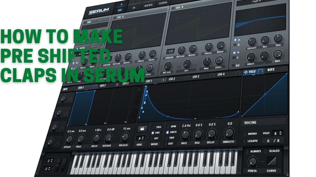 How To Make Pre Shifted Claps in Serum - 2021 - YouTube