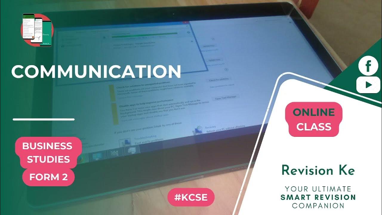 Communication | Intro | Business Form 2 Revision KCSE - YouTube