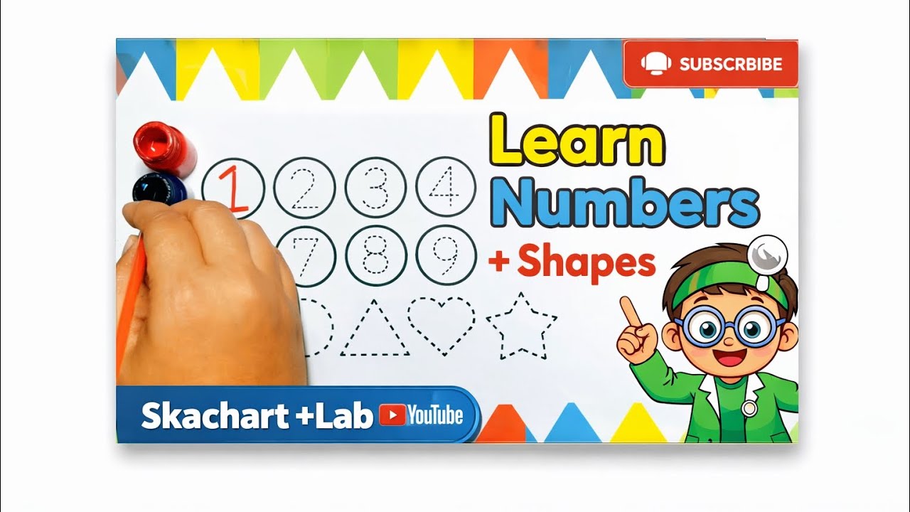 Learn to Counting 1 to 9 | 123 numbers | one two three,to nine 1 से 100 ...