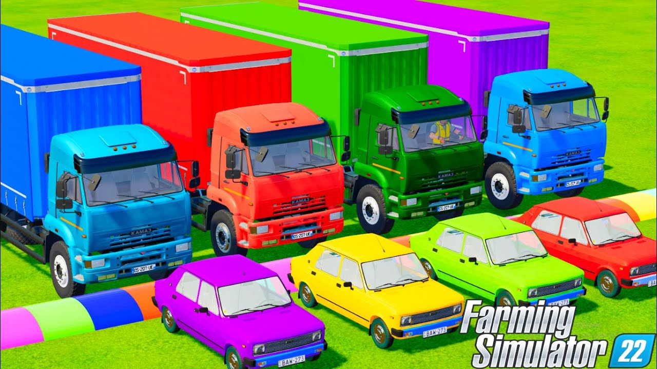 TRANSPORTING EMERGENCY & MILITARY VEHICLES & GARBAGE TRUCK WITH BIG ...