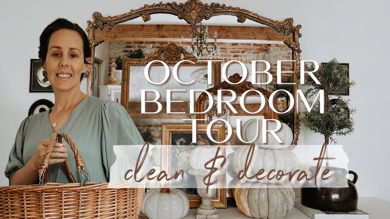 October Bedroom Tour | Fall Haul + clean & decorate with me - YouTube