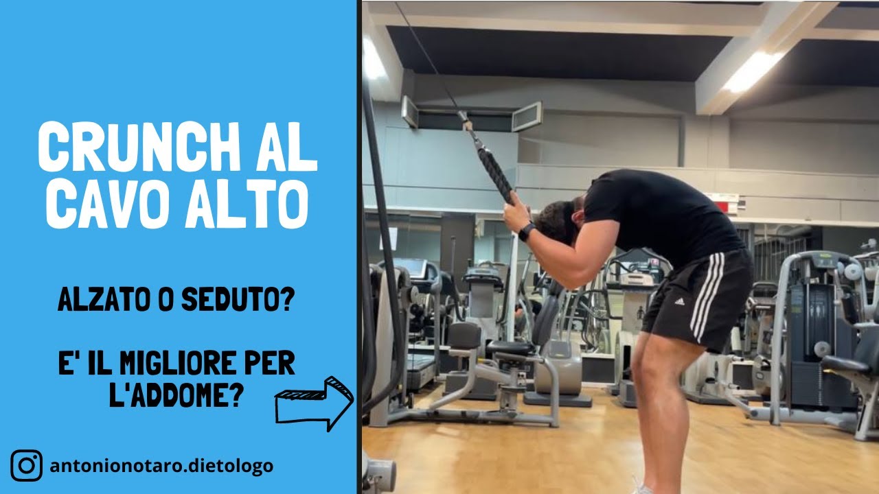 Crunch al cavo alto: il migliore per gli addominali! - YouTube