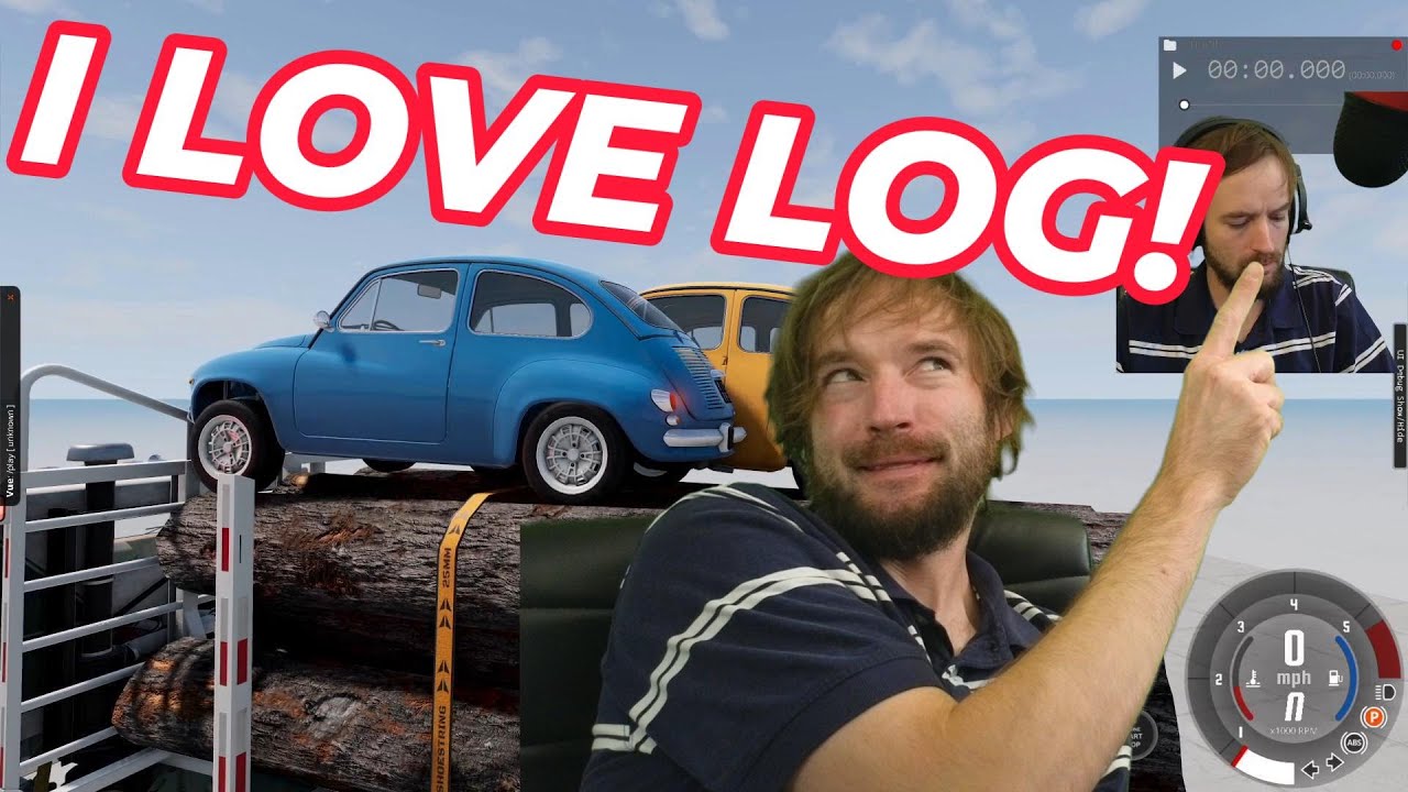 Bouncing Logs and Flying Dummies! OH MY! - BeamNGdrive - YouTube