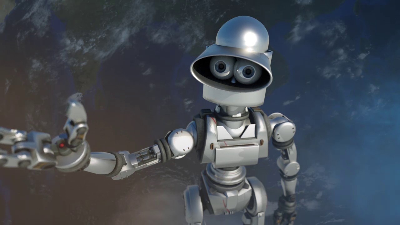 funny robot sings a song wishing happy birthday - YouTube