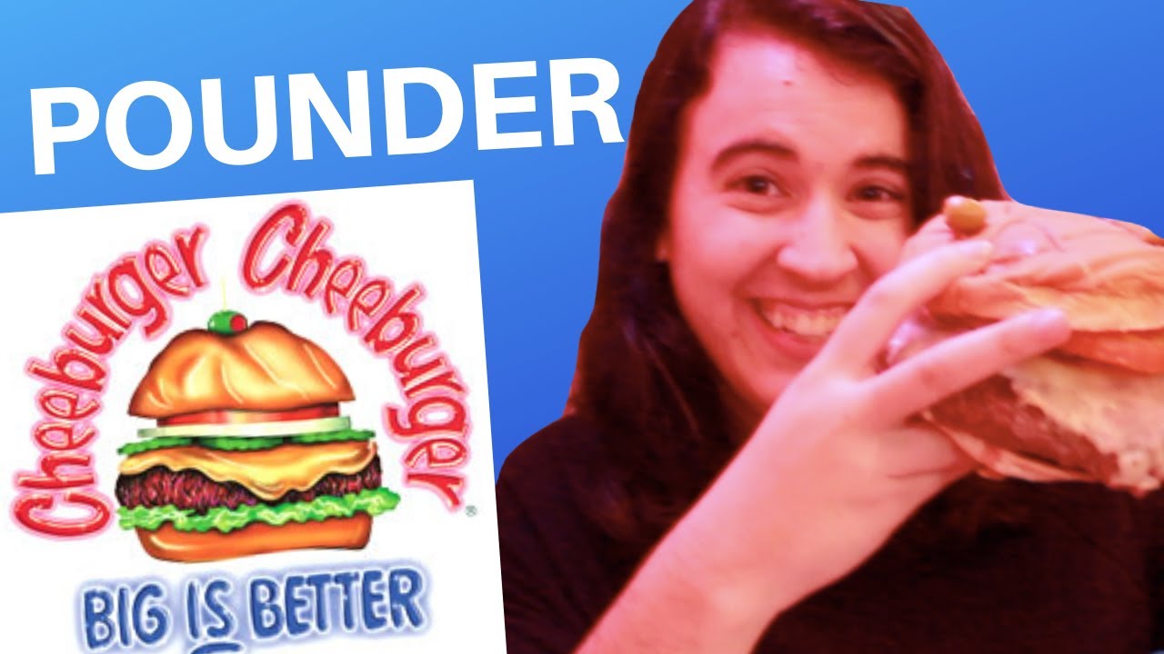 Eating the Cheeburger Cheeburger ONE POUND BURGER (for the first time ...