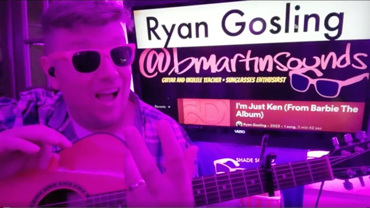 I'm Just Ken (from Barbie) - Ryan Gosling Guitar Tutorial (Beginner ...
