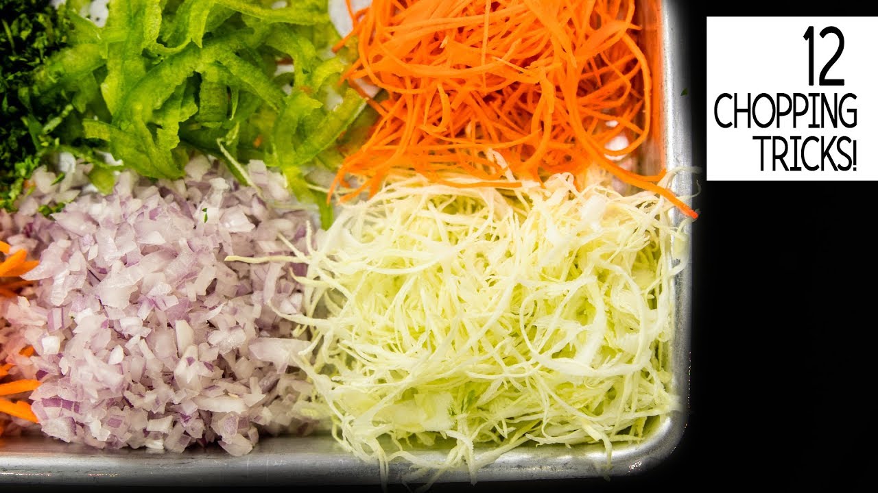 12 CUTS OF VEGETABLES with TRICKS ASMR VIDEO - CookingShooking - YouTube