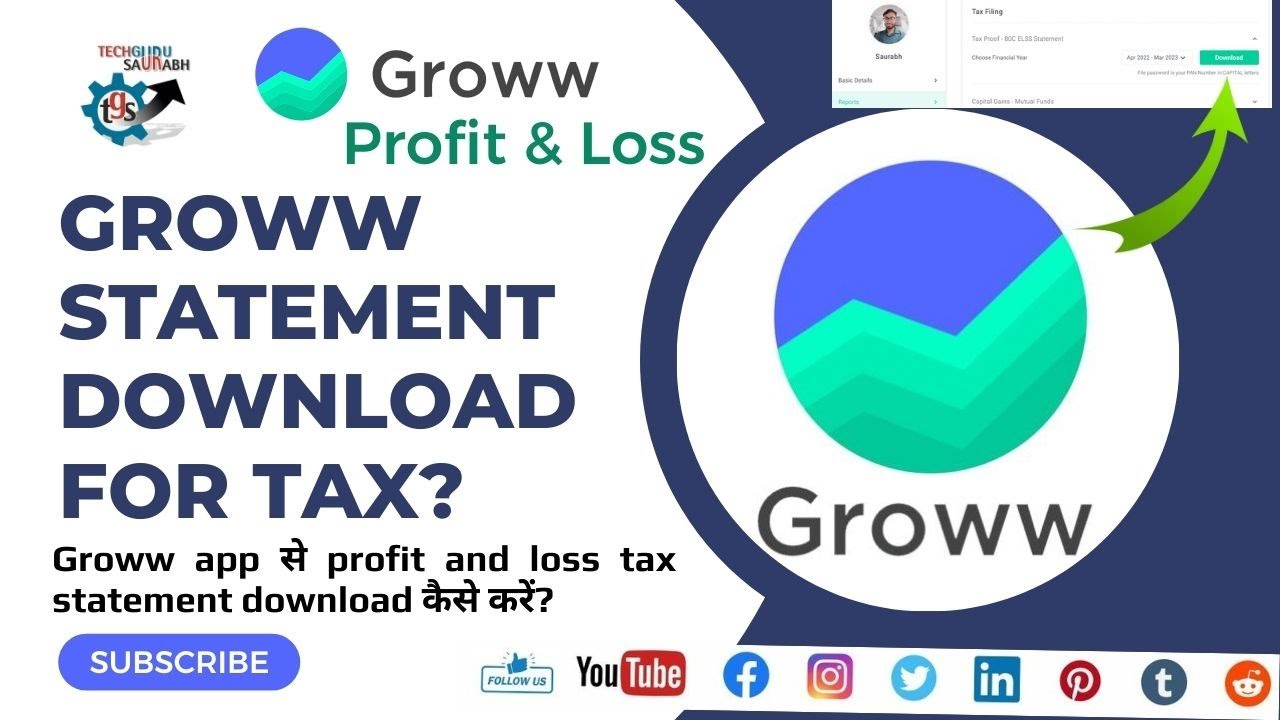 How to Download Statement in Groww app Trading in 2023 || Groww App se ...