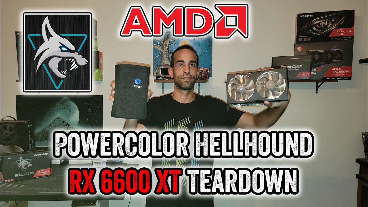 PowerColor Hellhound RX 6600 XT Teardown - Live - YouTube