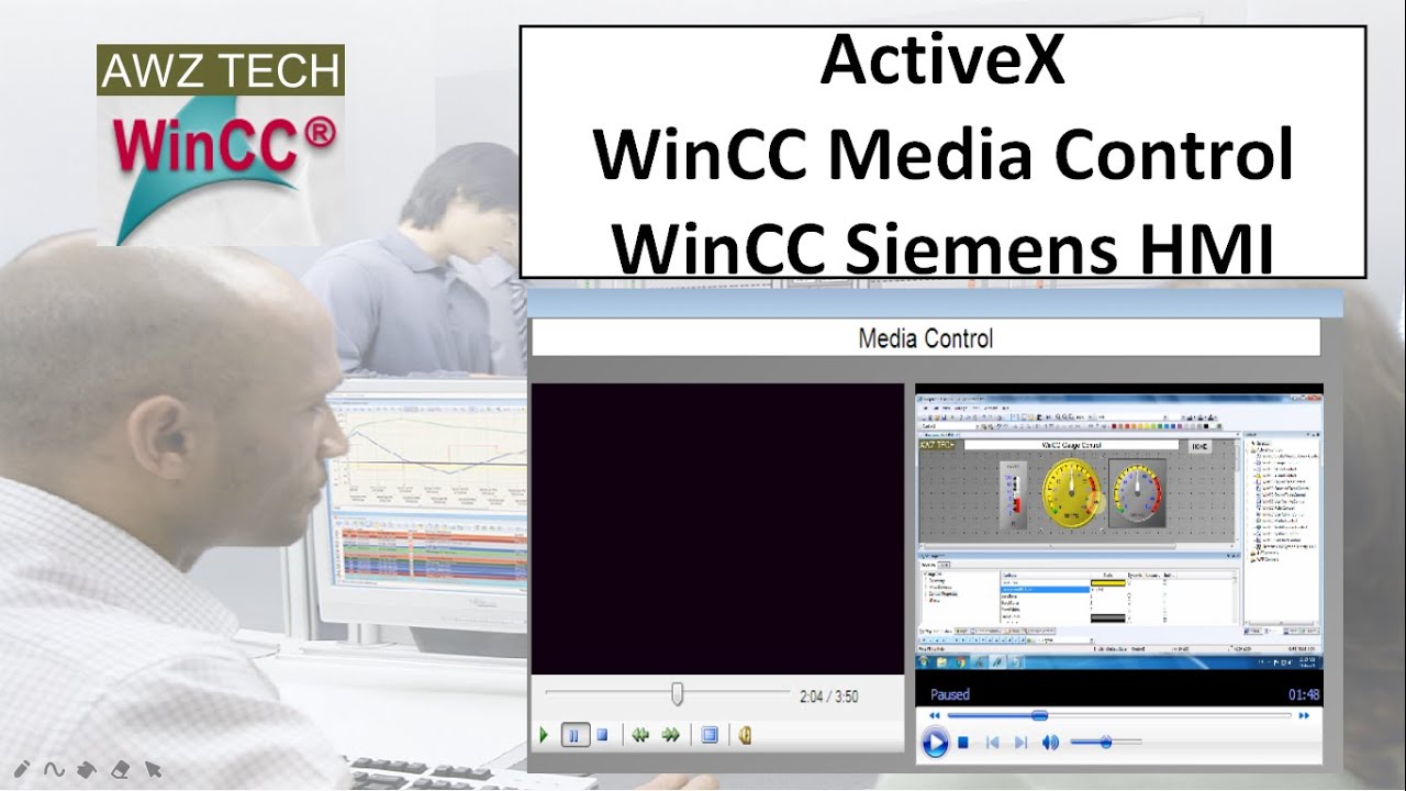 WinCC Media Control ActiveX Controls WinCC Siemens HMI - YouTube