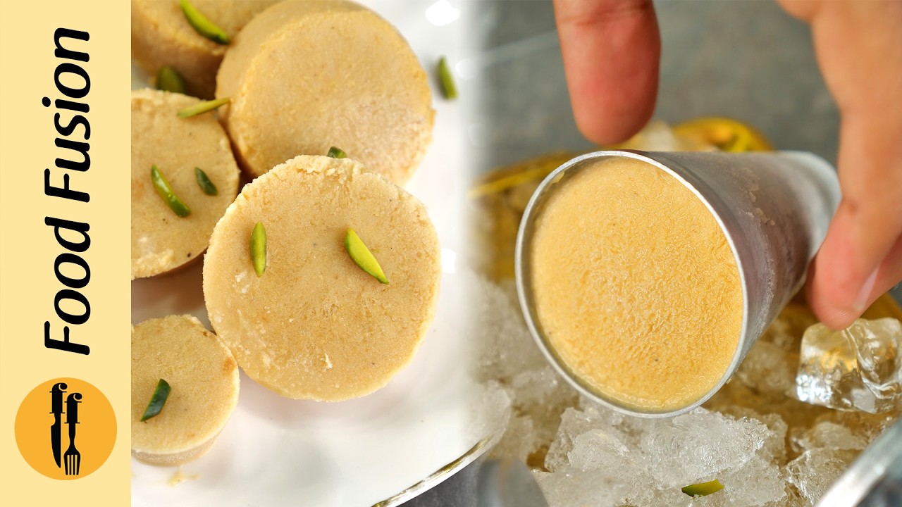 Mawa Malai Roll Cut Kulfi Ramadan Special Recipe by Food Fusion - YouTube