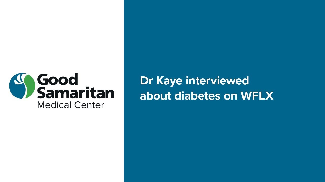 Dr. Kaye interviewed about Diabetes - YouTube