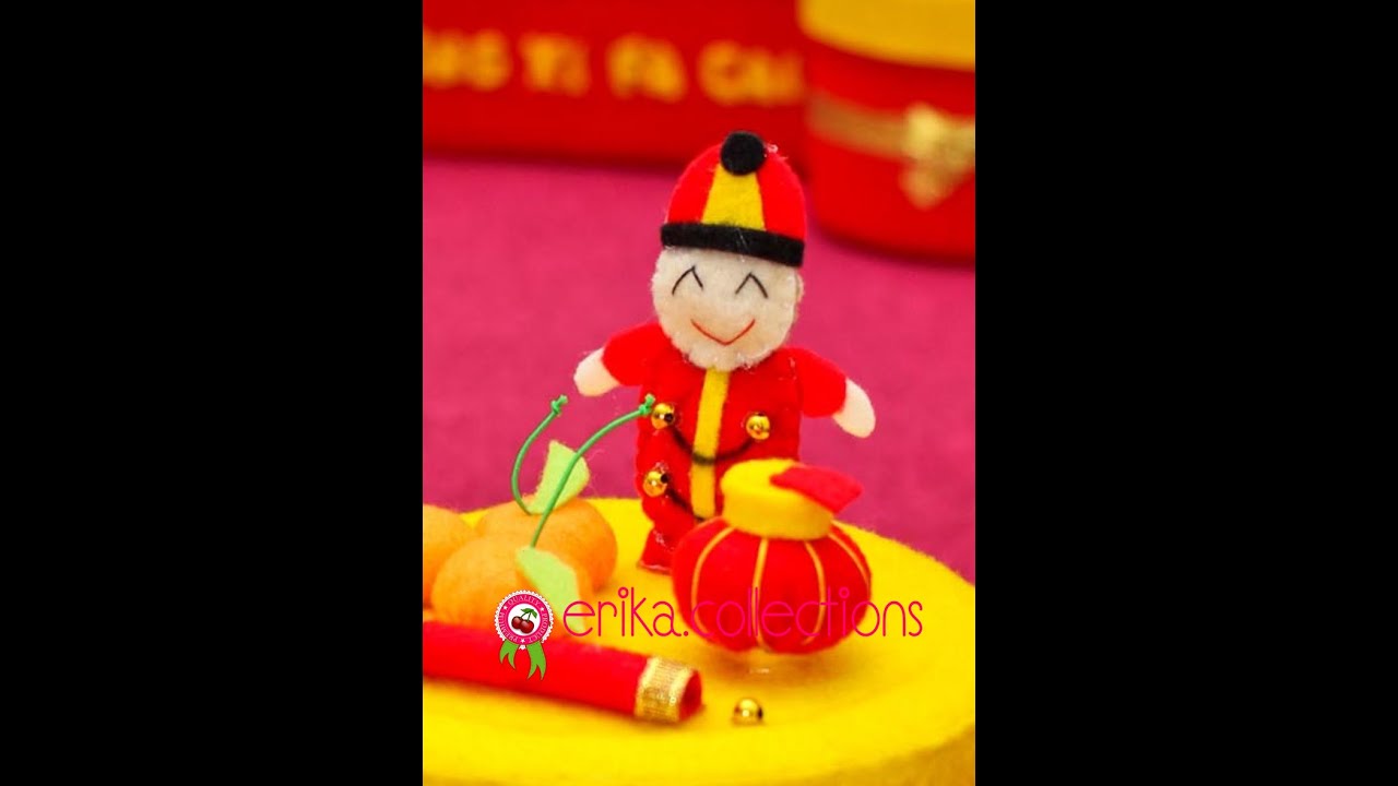 DIY - Membuat Boneka Flanel Imlek - Erika Felt / Flanel Craft - YouTube