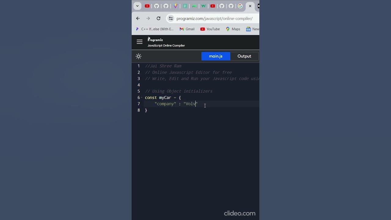 Using Object Initializers Coding Javascript Object Programming Progamer Youtube