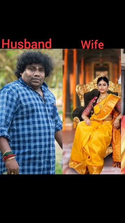 South Indian comedy actors and his real wife 😱💯🔥 #south #tamil #maheshbabu #comedy #love #song # ...