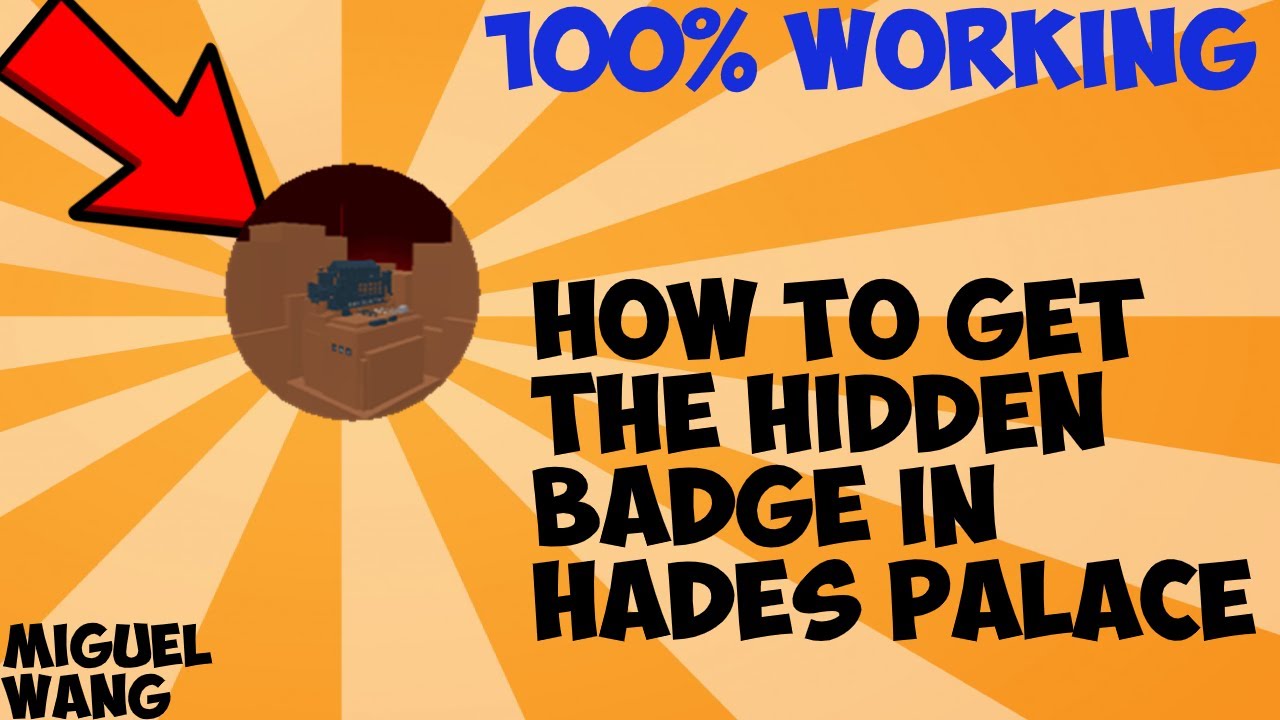 HOW TO GET THE HIDDEN BADGE IN HADES PALACE | Roblox - YouTube
