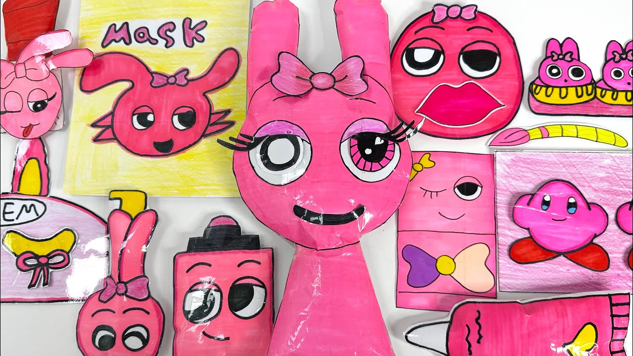 SPRUNKI: Pinki & Wenda in one Body |DIY Skincare + Makeup🩷💄 - YouTube