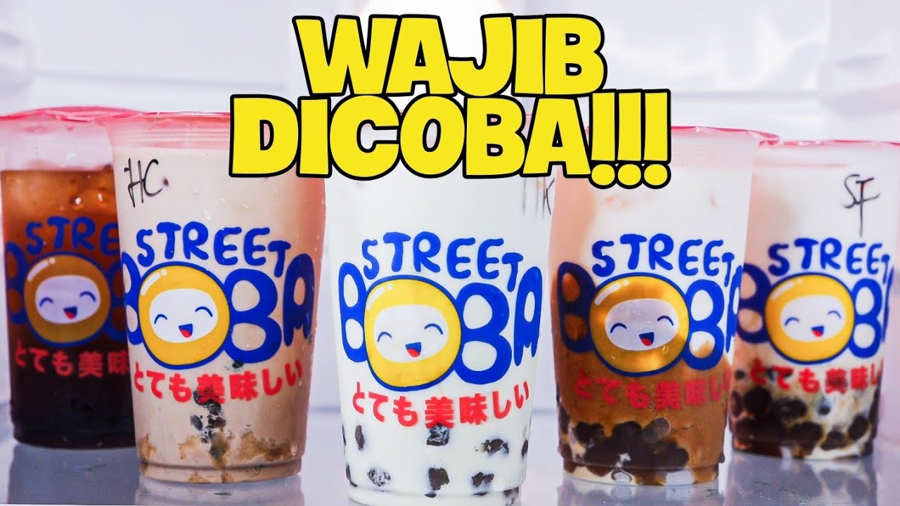 REVIEW MINUMAN STREET BOBA 5 VARIAN BEST SELLER!!! - YouTube