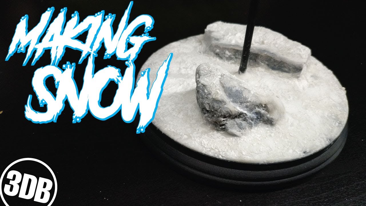 HOMEMADE realistic snow effect for miniatures - YouTube