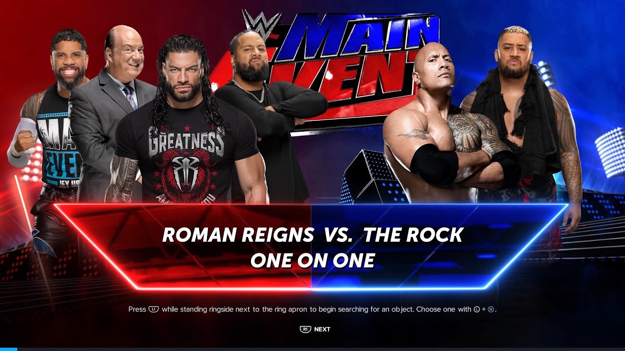 WWE Roman Reigns vs The Rock Full Match - YouTube