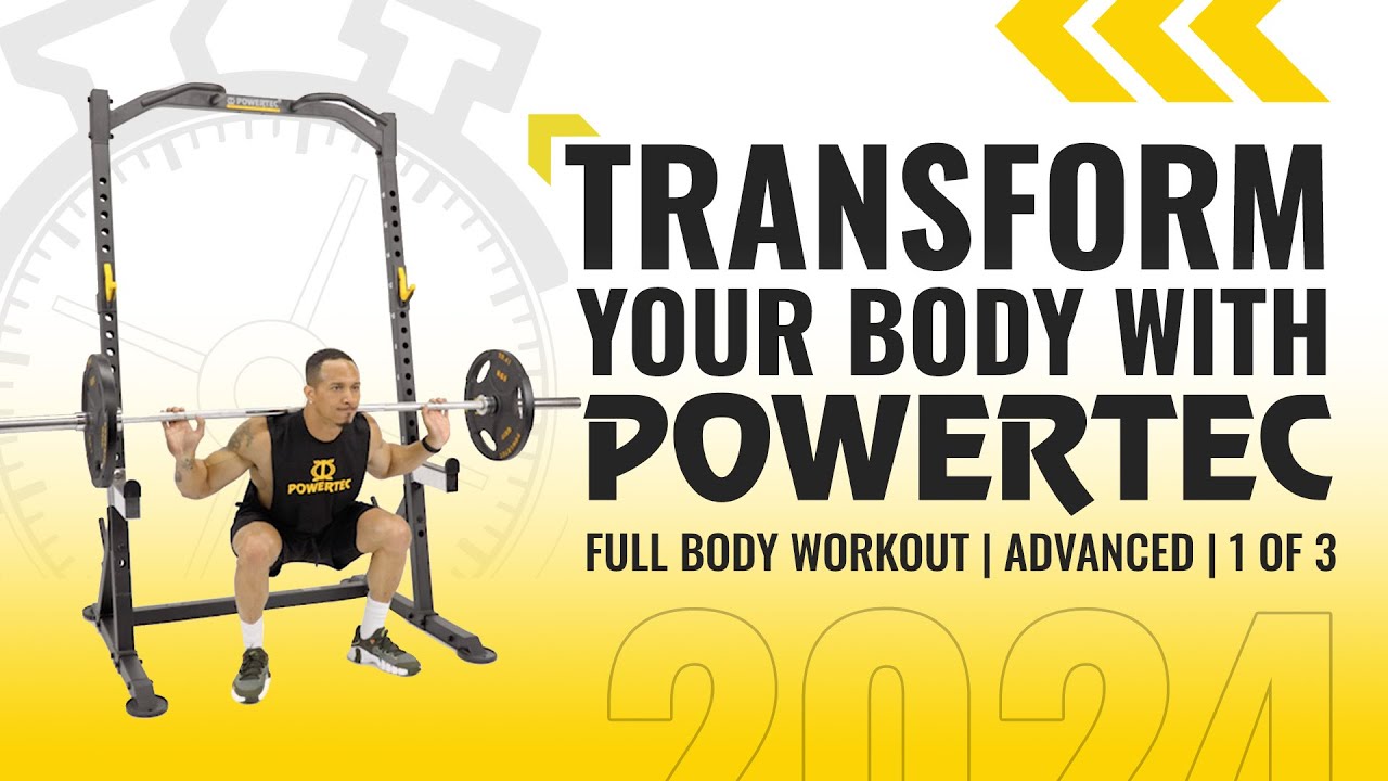 Powertec Full Body Workout | Advanced Level | 1 of 3 | 10 Exercises ...