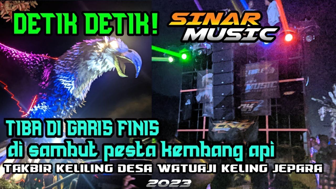 SINAR MUSIK MASUK GARIS FINISH DISAMBUT PESTA KEMBANG API - YouTube