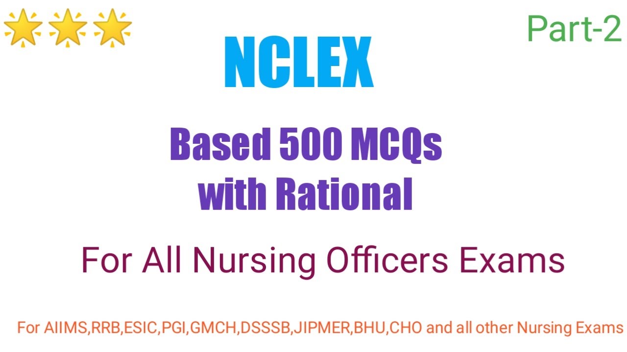 #NCLEX_Question_and_Answer || NCLEX practice MCQ for All Nursing ...