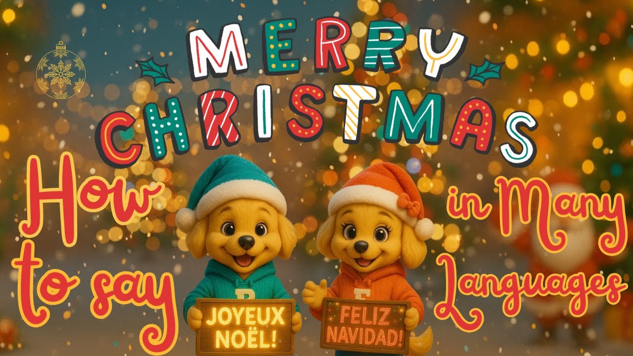 How to Say “Merry Christmas” in Many Languages! Multilingual Song for ...
