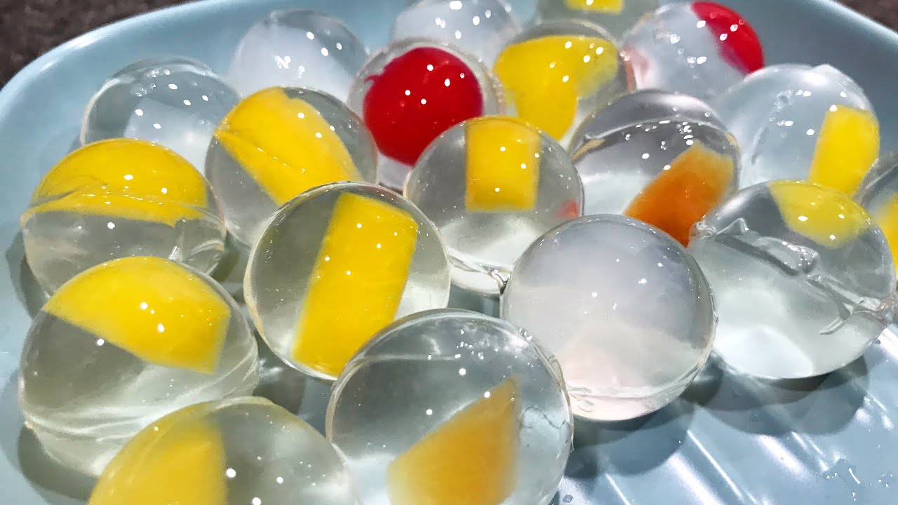Resepi Jelly Ball Viral | Cara senang je nak buat Jelly Ball Marble ...