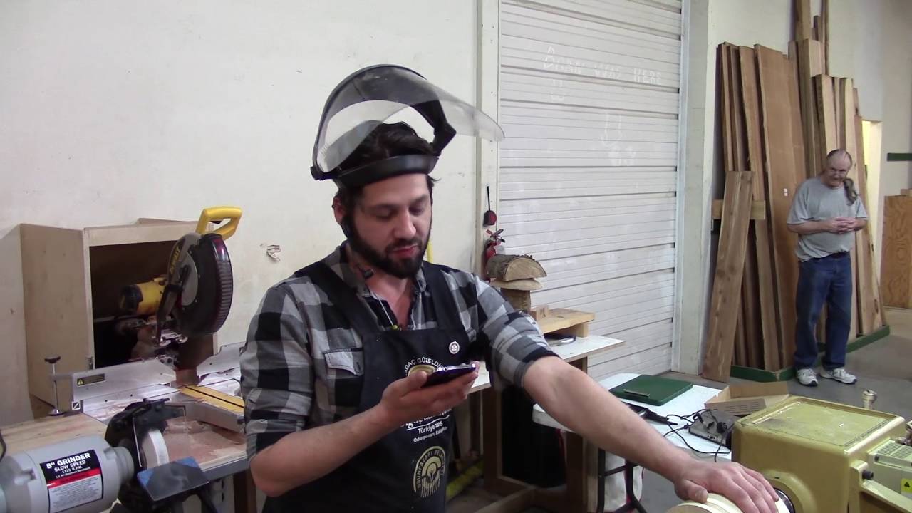 Derek Weidman - Drawing on a Lathe - YouTube