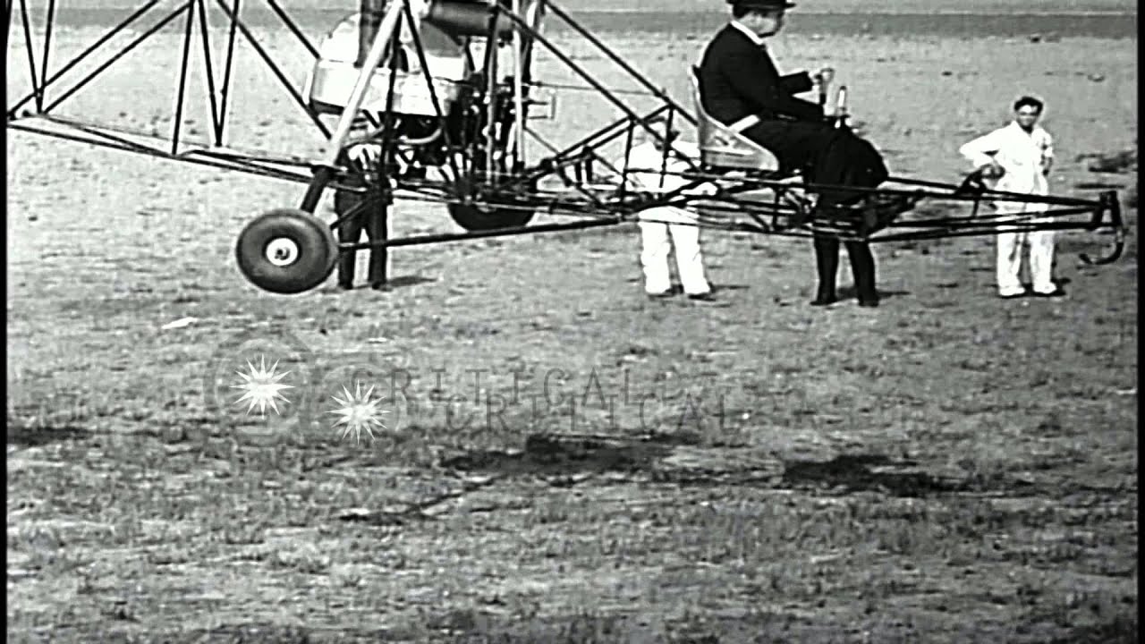 Russian American aircraft designer Igor Sikorsky test flies the Vought ...