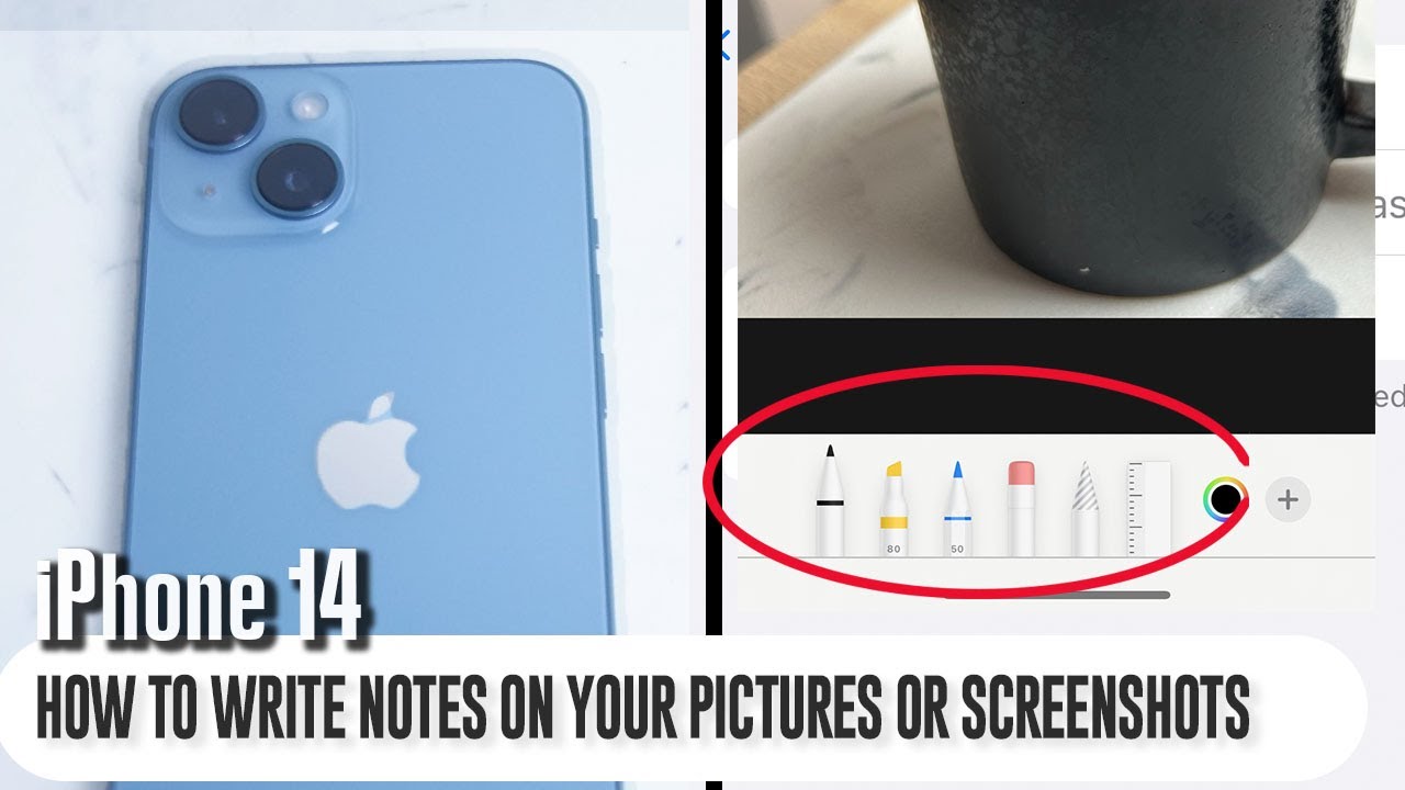 iPhone 14 - How to draw notes on your pictures or screenshots iPhone 14 ...