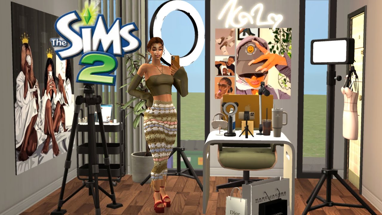 The Sims 2 SOCIAL MEDIA CONTENT CREATOR [Custom Career] - YouTube