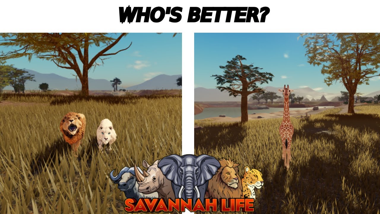 Who's better to buy between Lion or Giraffe in ROBLOX Savannah life ...