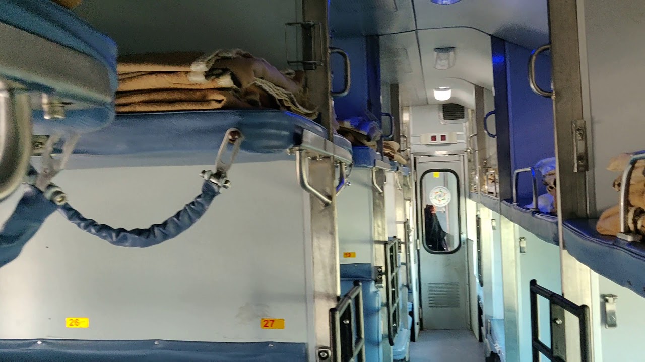 Rewanchal Express 3 Tier AC coach interior view - YouTube