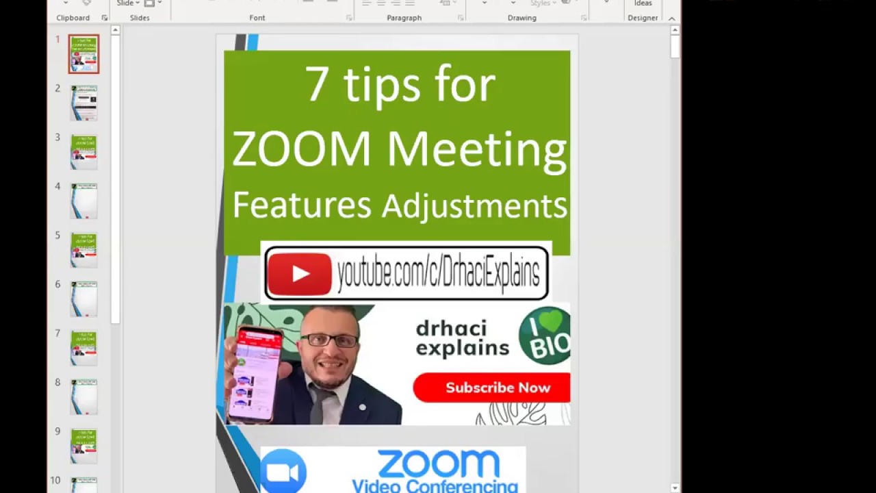 7 tips for ZOOM Meeting Features Adjustments - YouTube