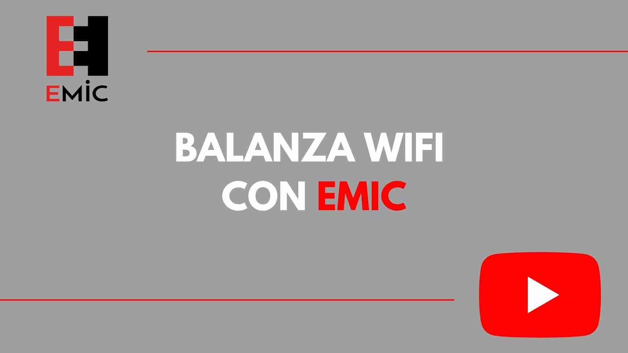 Balanza WiFi con EMIC - YouTube