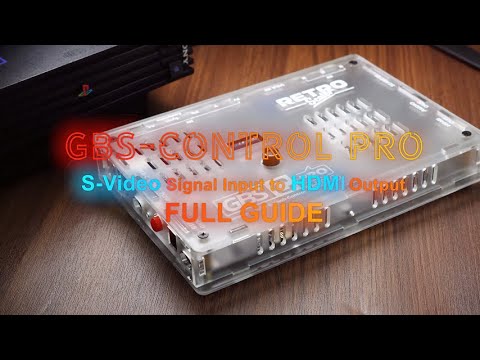 RetroScaler GBS-Control Pro Video Converter SV to HDMI Operation Guide - YouTube
