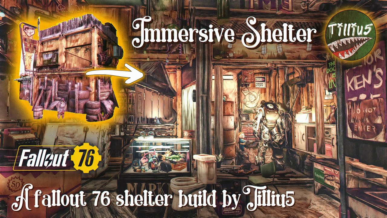 Fallout 76 Shelter Build | Immersive Container Shelter - YouTube