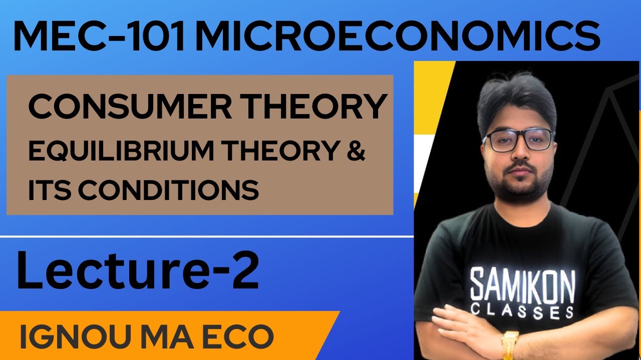 Class-2 Ma Eco : MEC-101 Micro || Cardinal Theory | Consumer ...