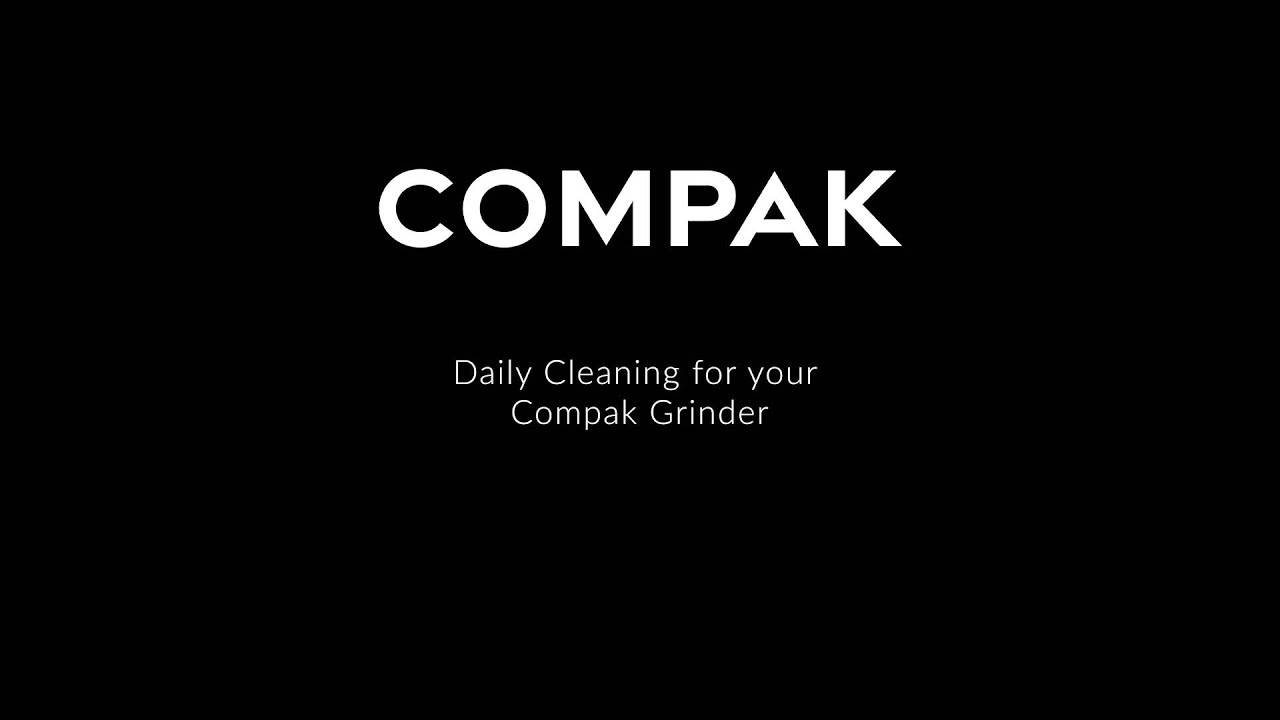 Daily Cleaning for your Compak Grinder - YouTube
