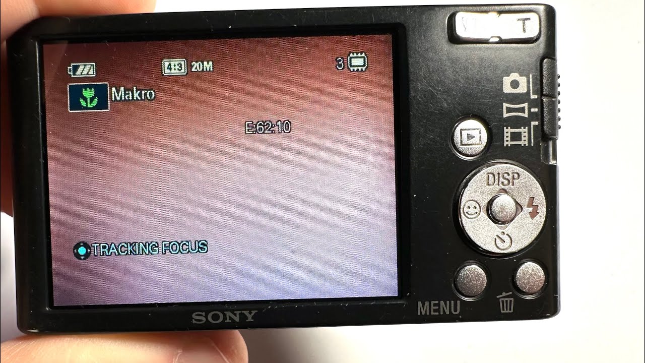 Sony Digital Camera error E:62:10 Fix - YouTube