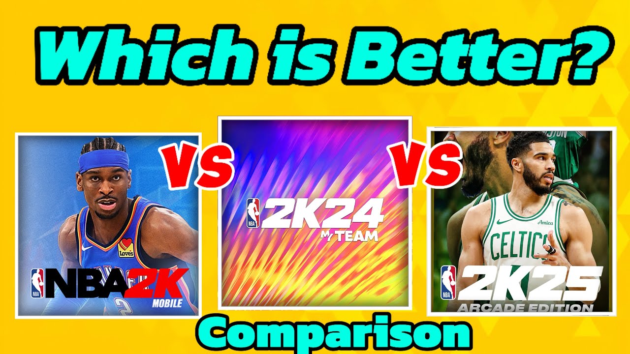 nba 2k mobile VS NBA 2K25 Arcade Edition VS NBA 2K24 MyTEAM Mobile COMPARISON VIDEO #nba2kmobile ...