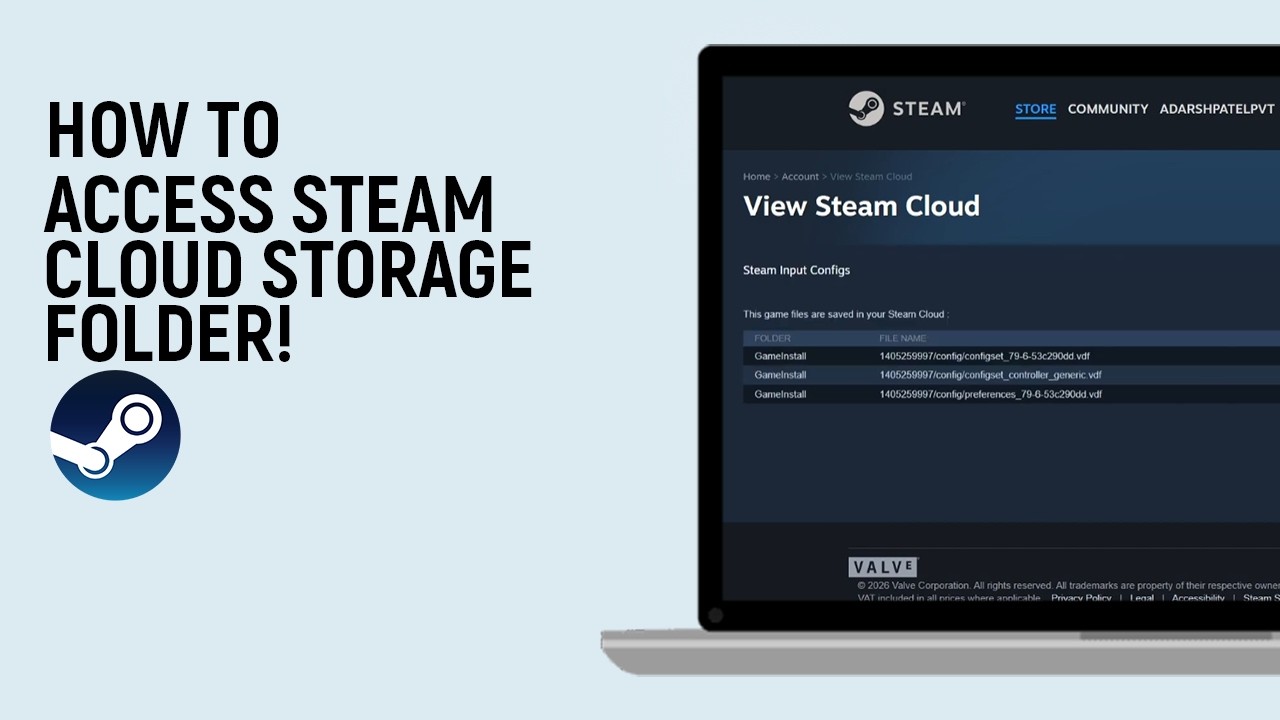 How to Access Steam Cloud Storage Folder [easy] - YouTube