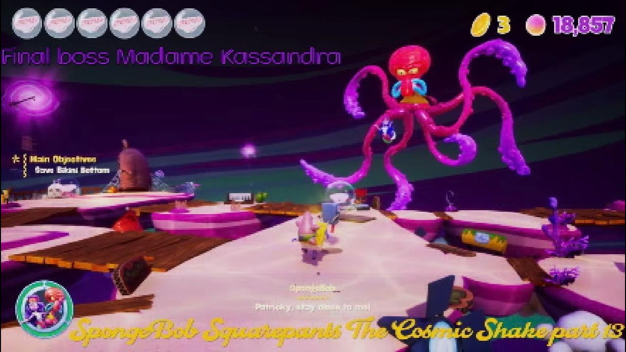 SpongeBob Squarepants: The Cosmic Shake part 13 Final boss Madame ...