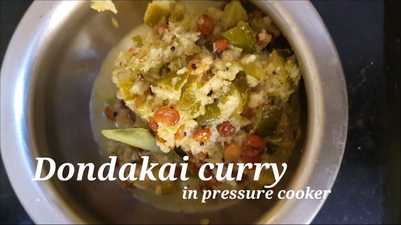 Dondakai curry in pressure cooker| in 10 mins - YouTube