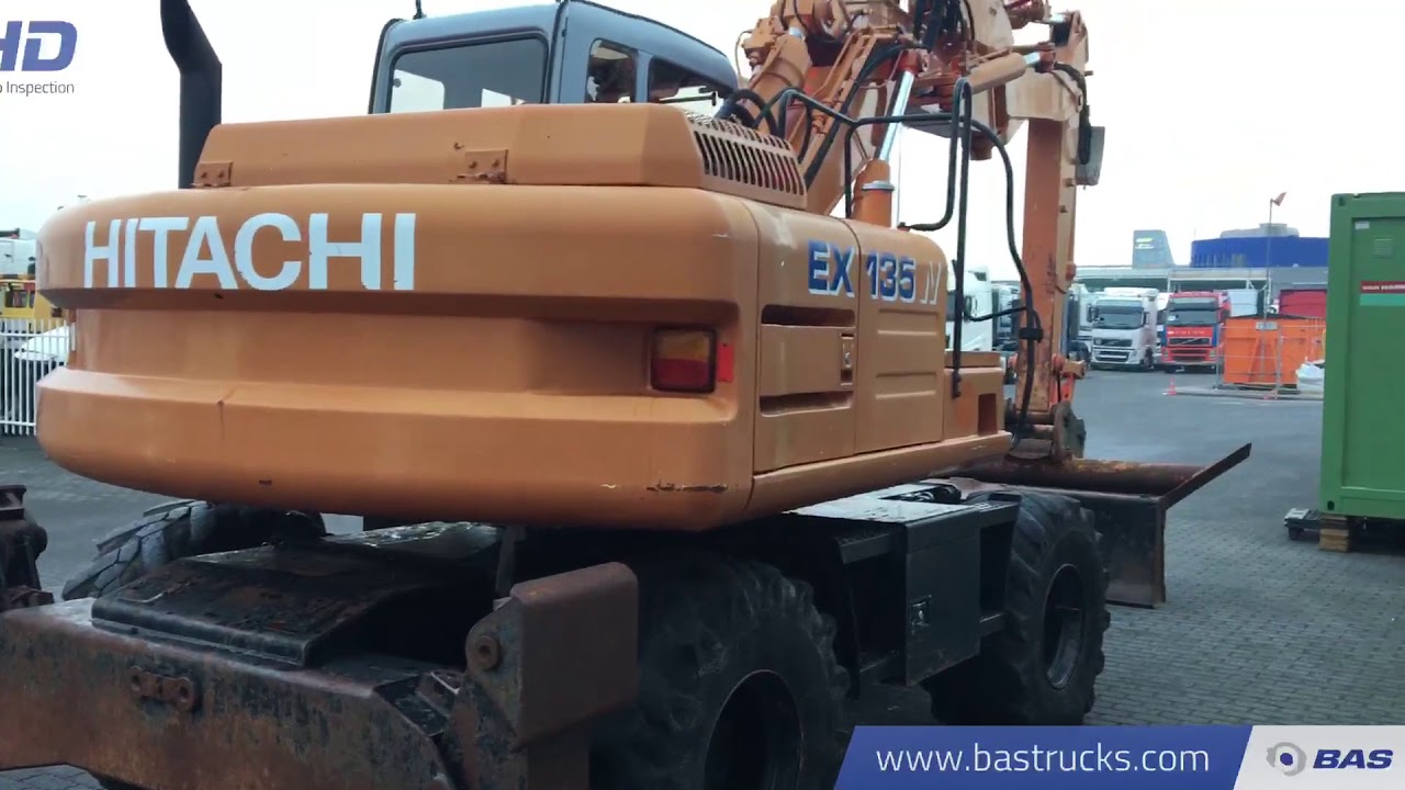 70085993 Hitachi EX 135 W - YouTube