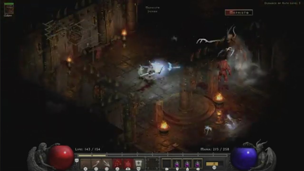 Diablo II: Resurrected_ Pt 34 Mephisto Bossfight. Necromancer. - YouTube
